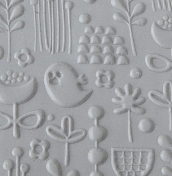Texture Tile for Clay Texture Spring Cleaning Embossed - Etsy