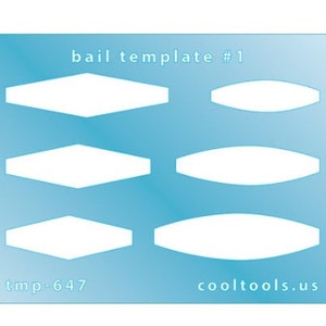 Clay Bail Template #9 Jewelry Making & Beading etna.com.pe