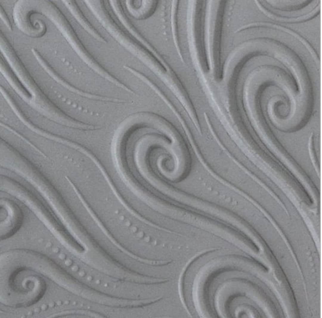 Texture Tile for Clay - Texture - Whimsical Wind Embossed - Etsy