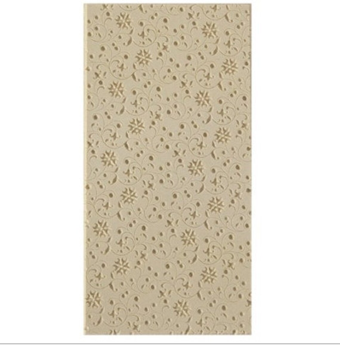 Texture Tile for Clay Texture - Floral Curls Embossed - Etsy