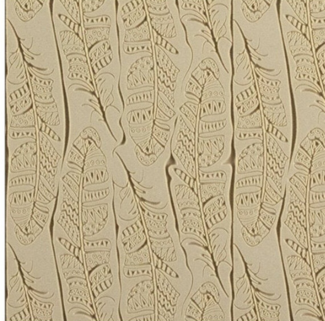 Mega Texture Tile - Tribal Feather Fineline - Etsy