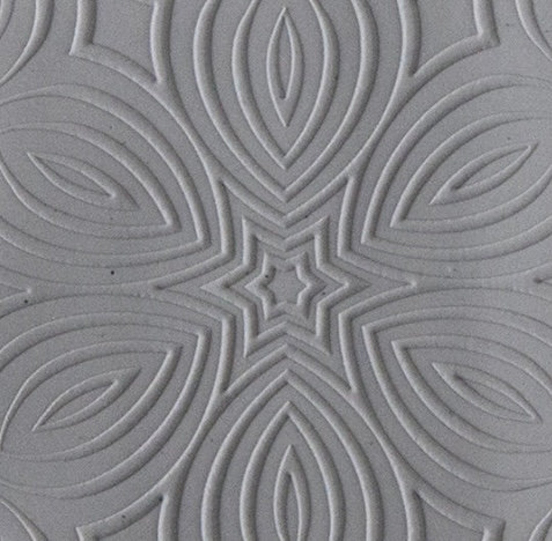 Texture Tile for Clay - Texture - Kaleidoscope Embossed - Etsy