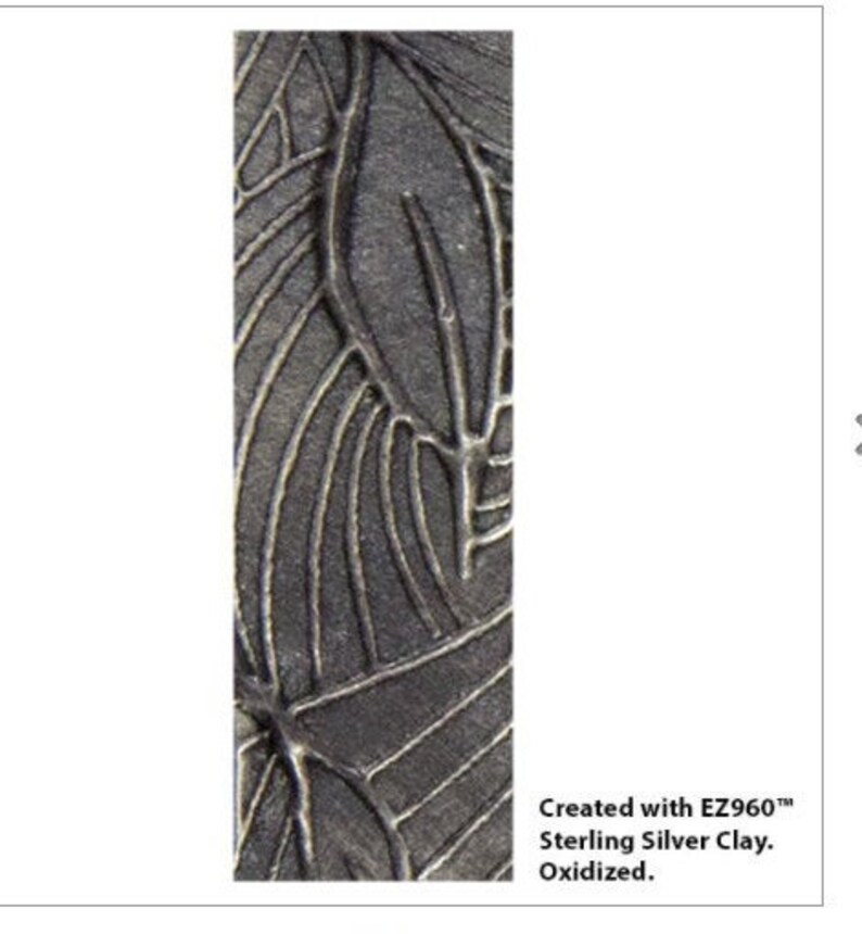 Texture Tile for Clay Texture Dancing Hosta Embossed | Etsy