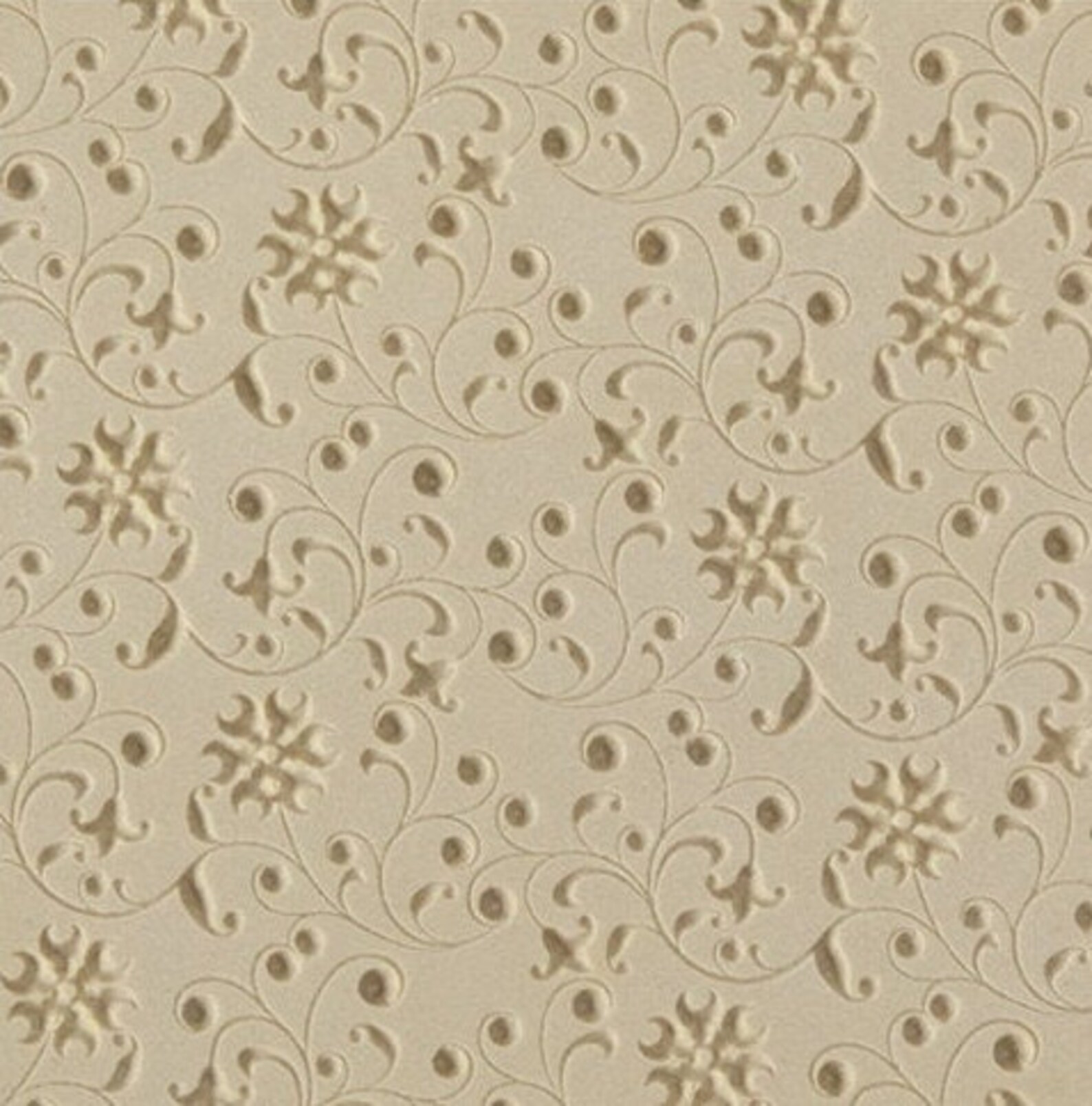 Texture Tile for Clay Texture Floral Curls Embossed - Etsy
