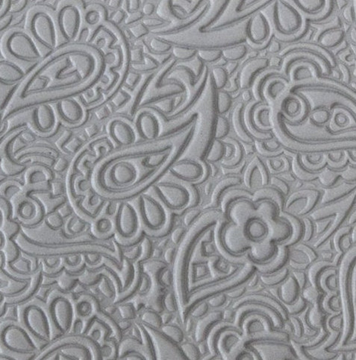 Texture Tile for Clay Texture - Paisley - Etsy