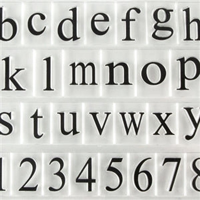 Clear Alphabet Stamps - Etsy