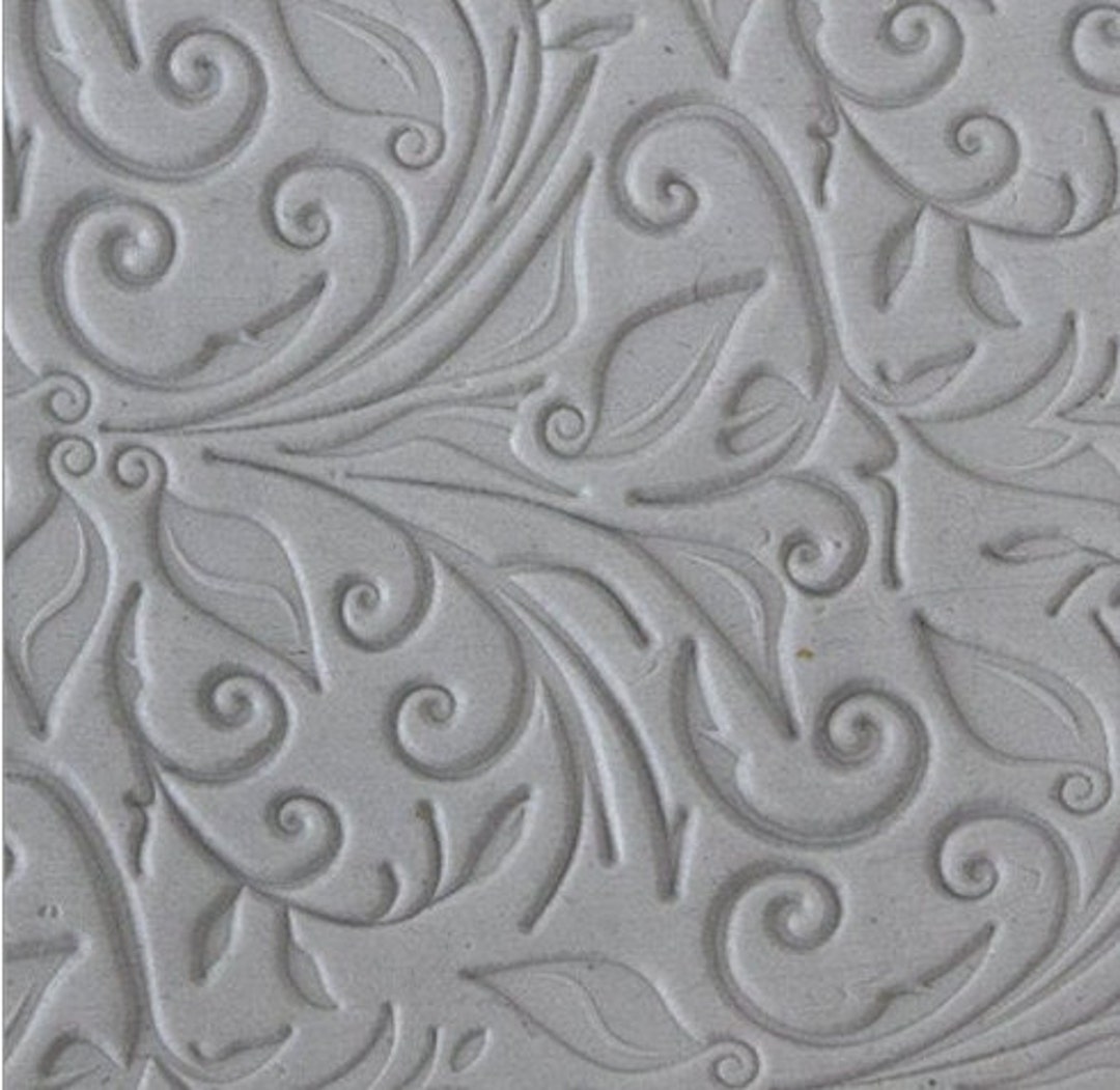 Texture Tile for Clay Texture - Leaves & Tendrils - Etsy