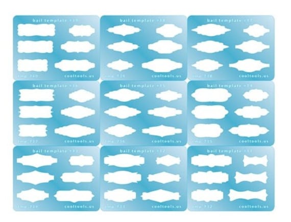 Clay Bail Template #9 Jewelry Making & Beading etna.com.pe