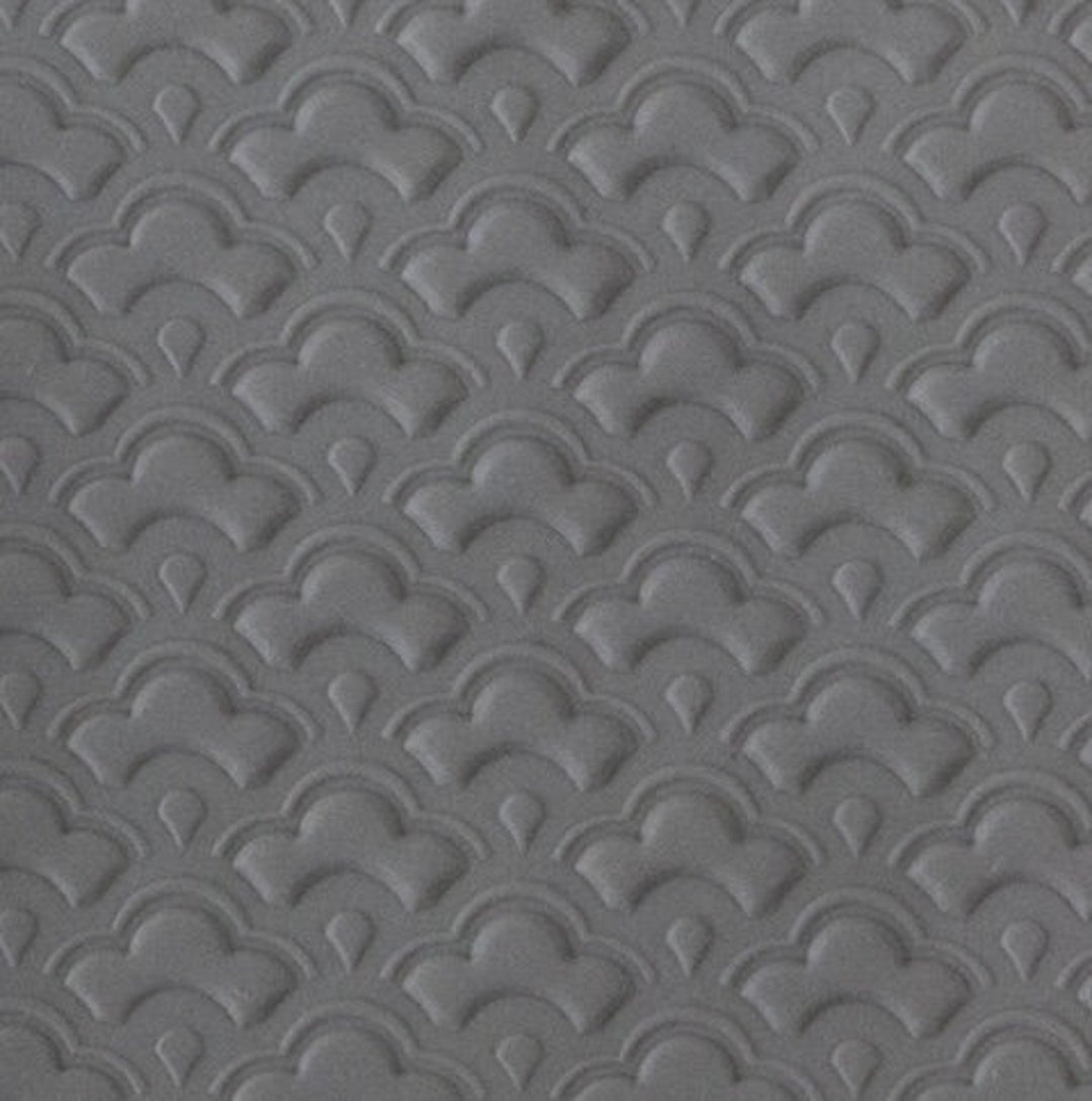 Texture Tile for Clay - Texture - Nested Scallops Embossed - Etsy