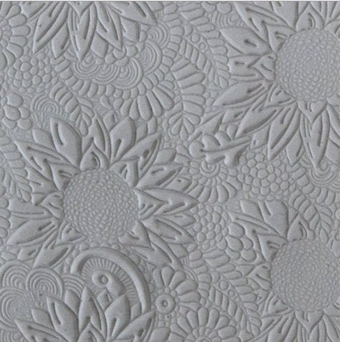 Texture Tile for Clay Texture Brilliant Blooms - Etsy