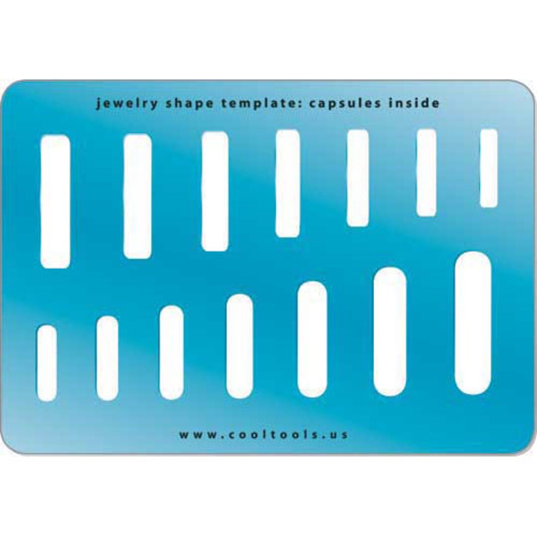 Jewelry Shape Template - Capsules Inside - Etsy