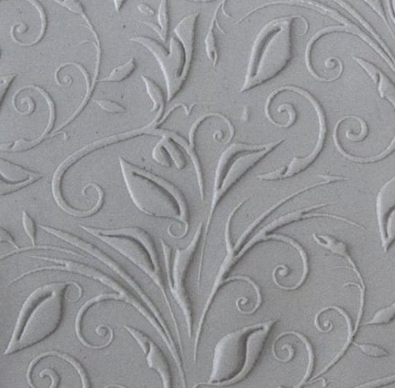 Texture Tile for Clay Texture Leaves & Tendrils Embossed | Etsy