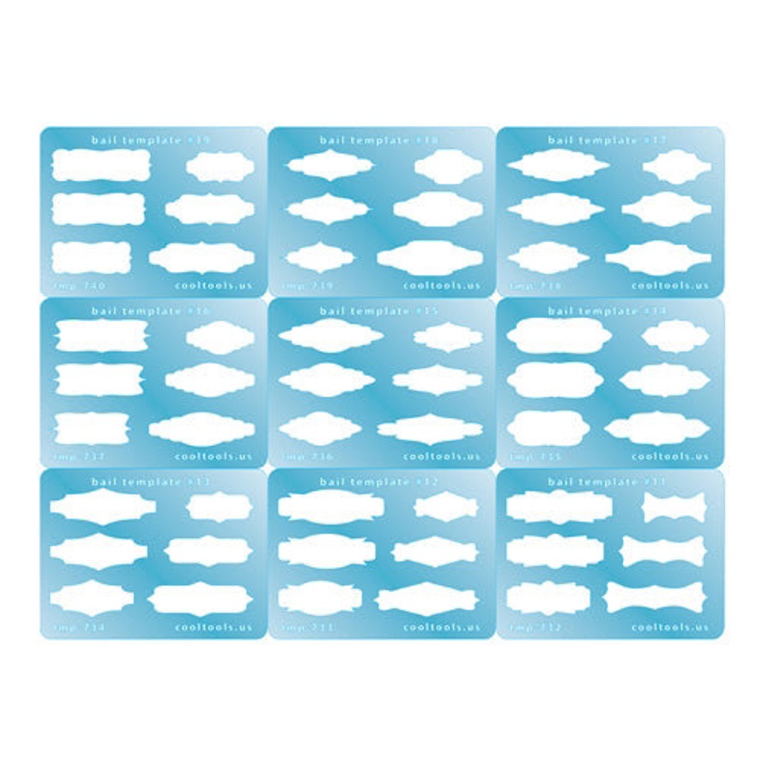 Bail Templates - Set of 9 - #11 Through #19 - Etsy