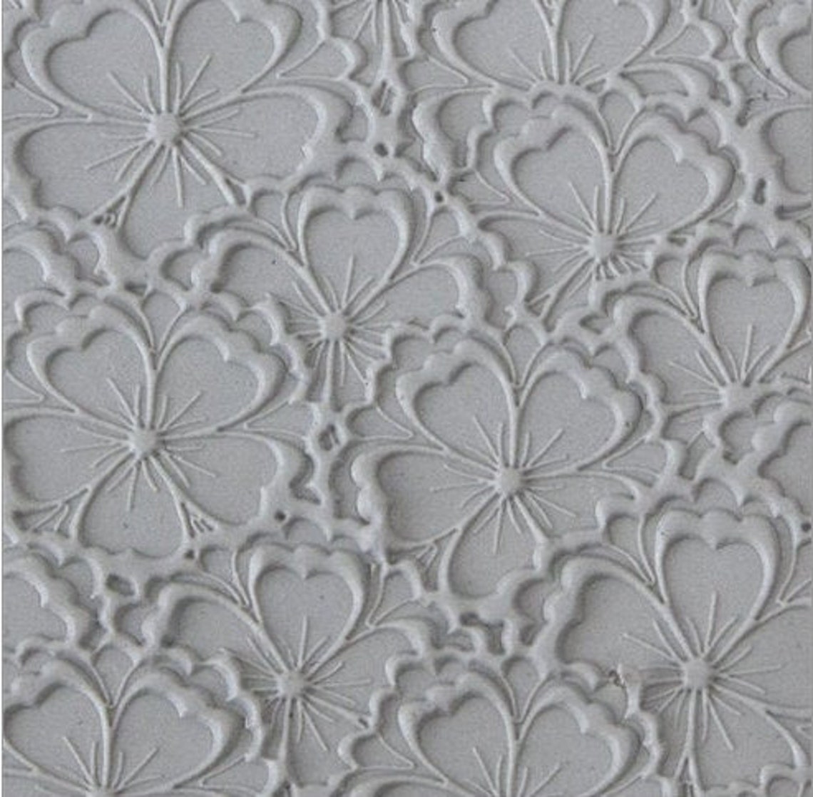 Mega Texture Tile Flowering Fields Embossed | Etsy