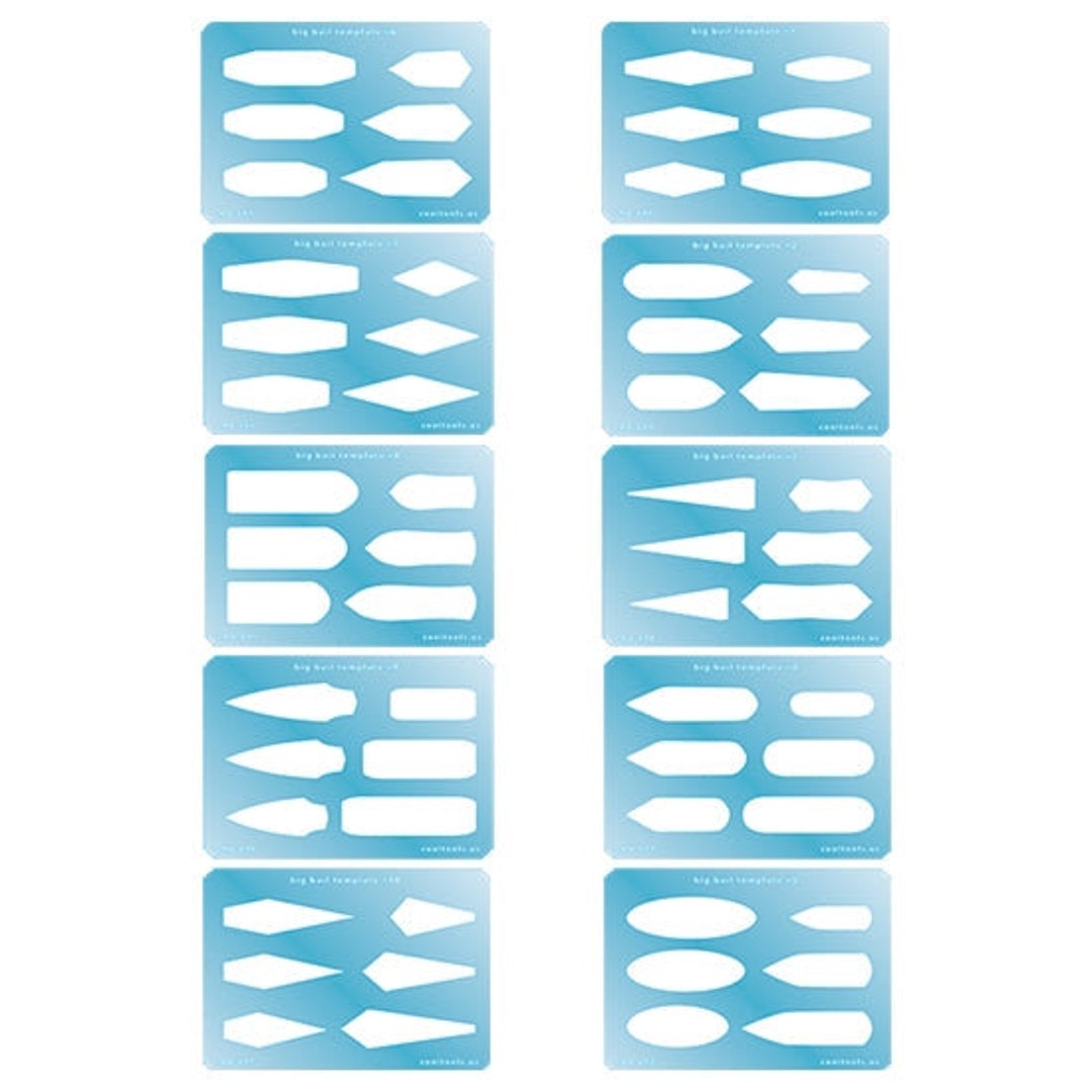 Big Bail Templates - Set of 10 - Etsy