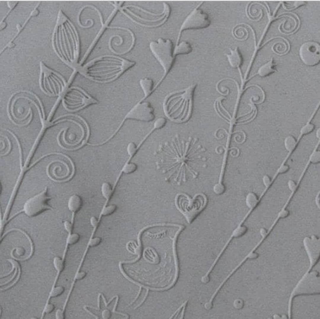 Texture Tile for Clay Texture - Spring Love Fineline - Etsy