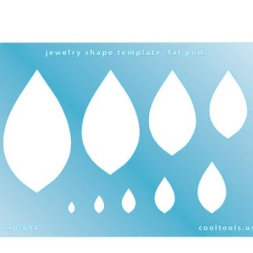 Jewelry Shape Template Teardrops - Etsy