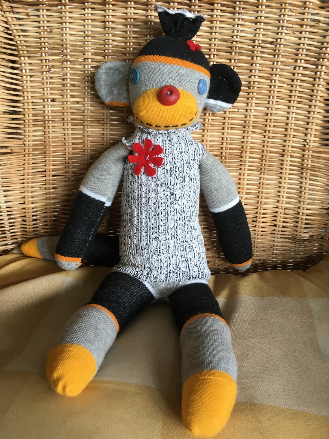 CUSTOM Monkey Sock Animal these Are Samples Only Created Especially for ...
