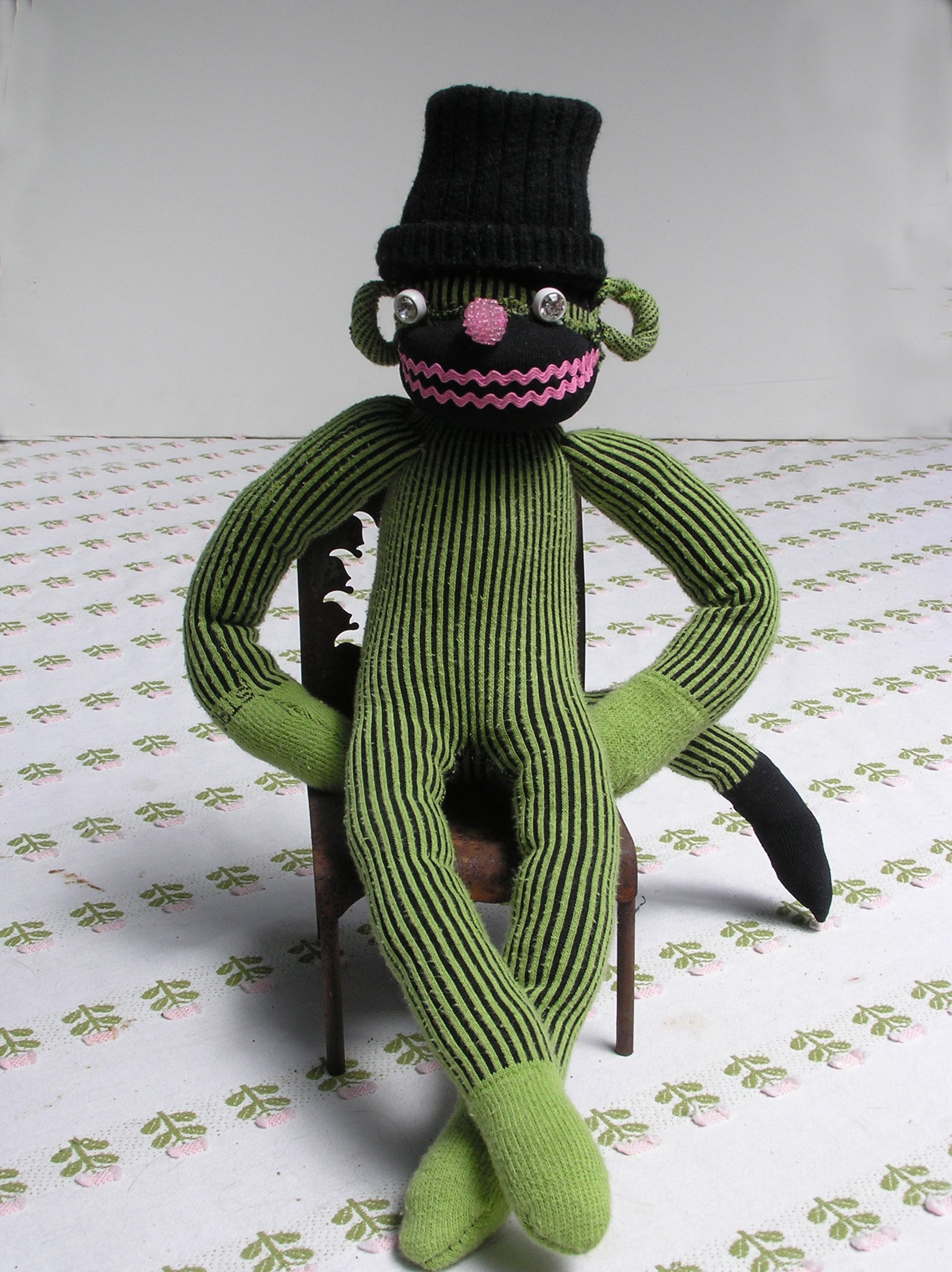 CUSTOM Monkey Sock Animal - (these Are Samples Only) Created Especially ...