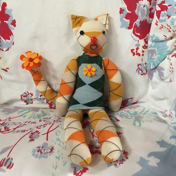 Kitty Cat Sock Doll - Etsy