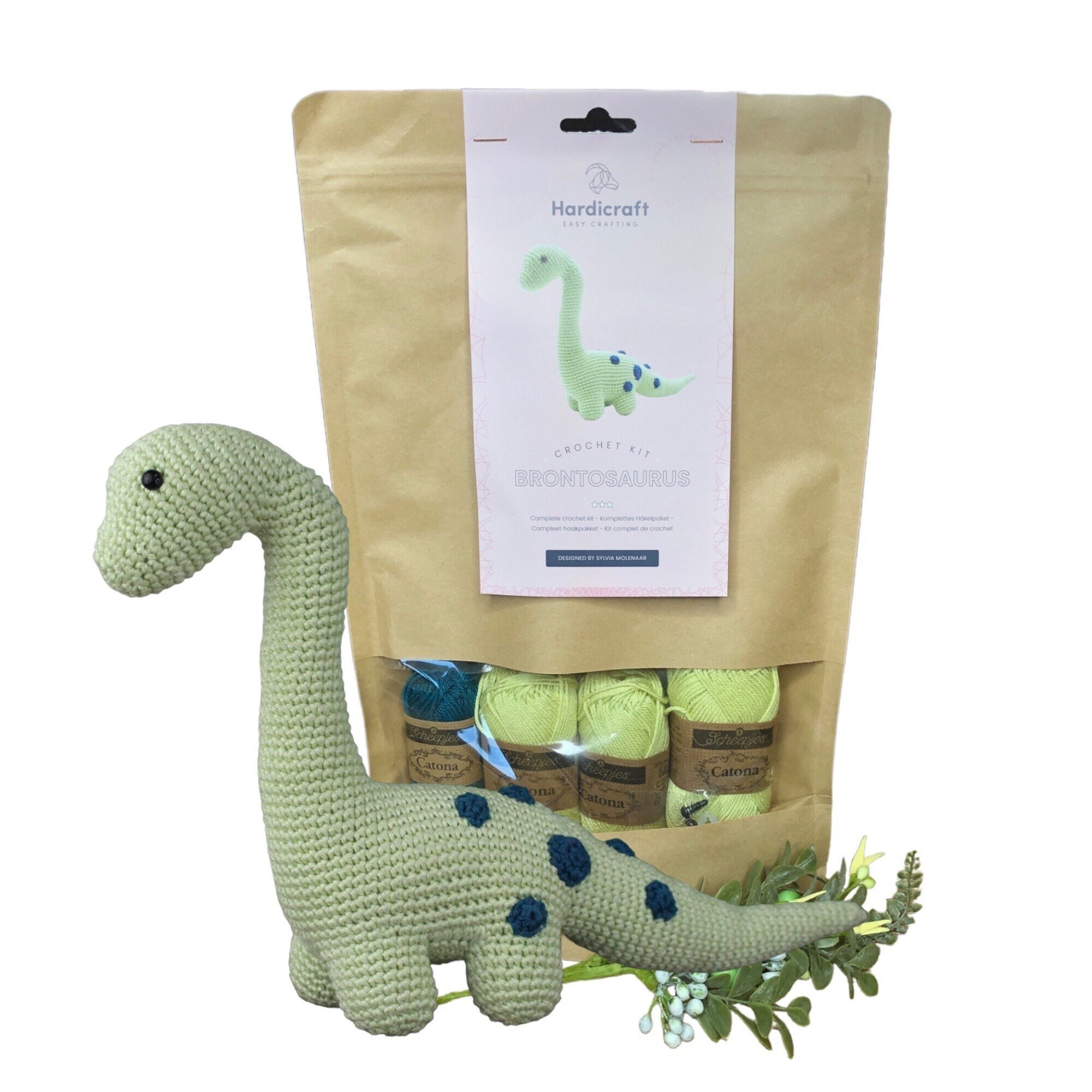 DIY Crochet Kit Brontosaurus Amigurumi Crochet Kit - Etsy