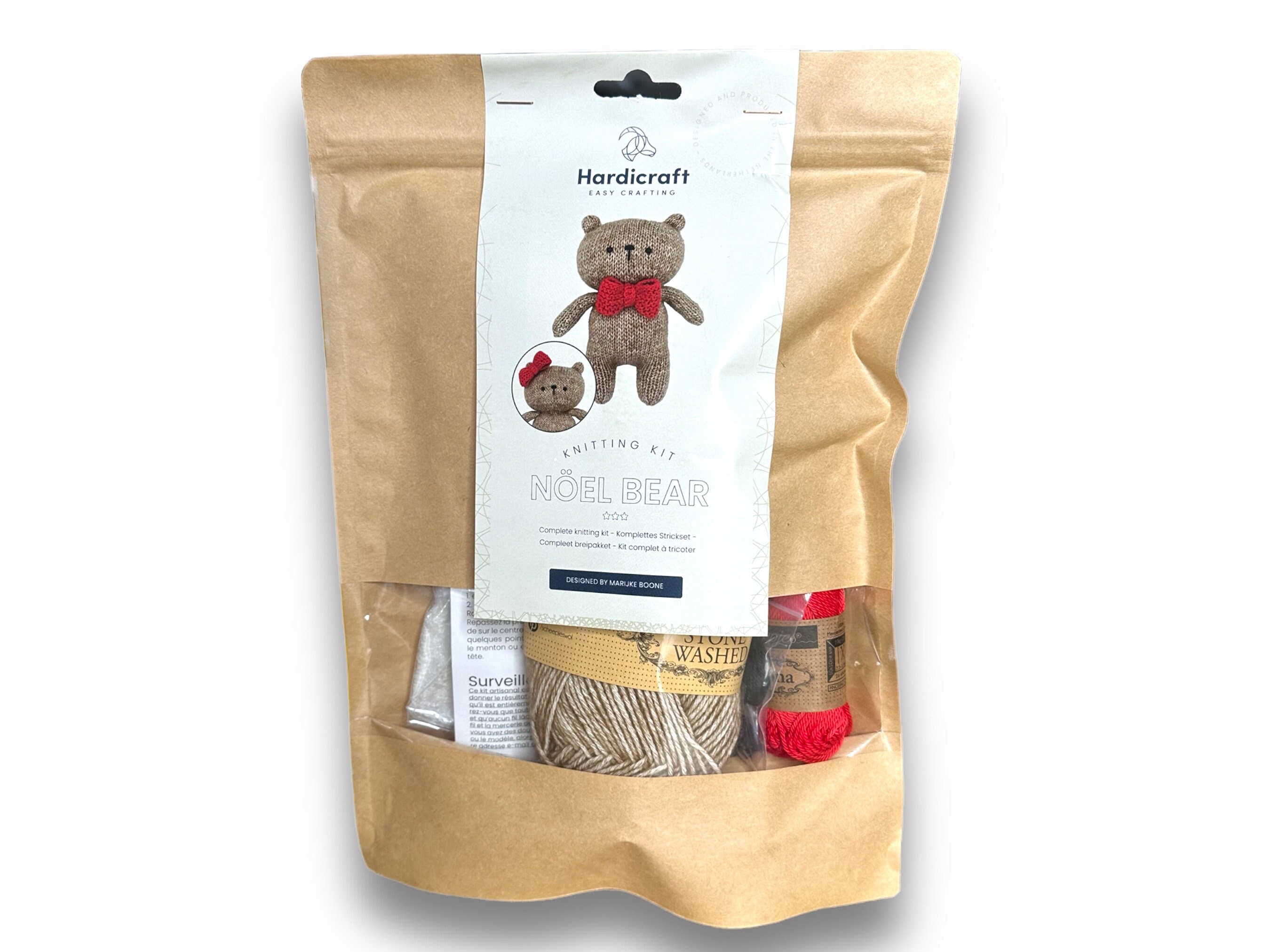 Bear Knitting Kit: Beginner DIY Amigurumi Noel Bear - Etsy