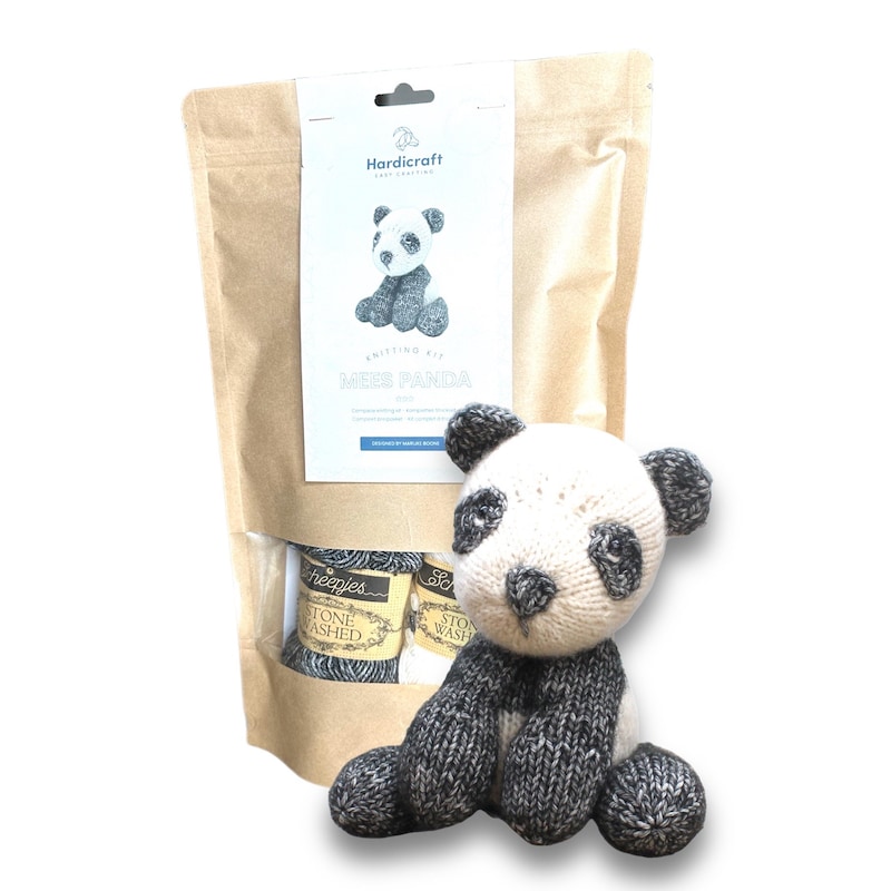 Panda Knit Pattern - Etsy