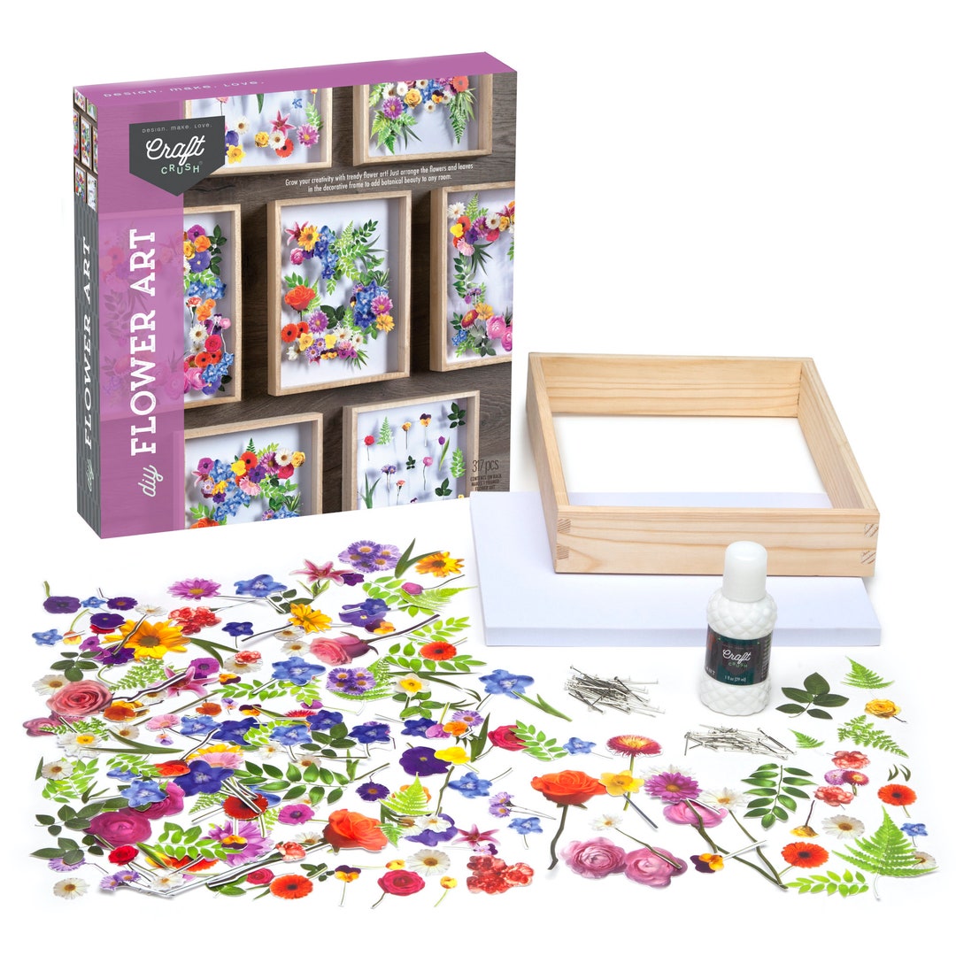 DIY Flower Art Kit - Make Your Own Flower Display - DIY Flower Kit ...