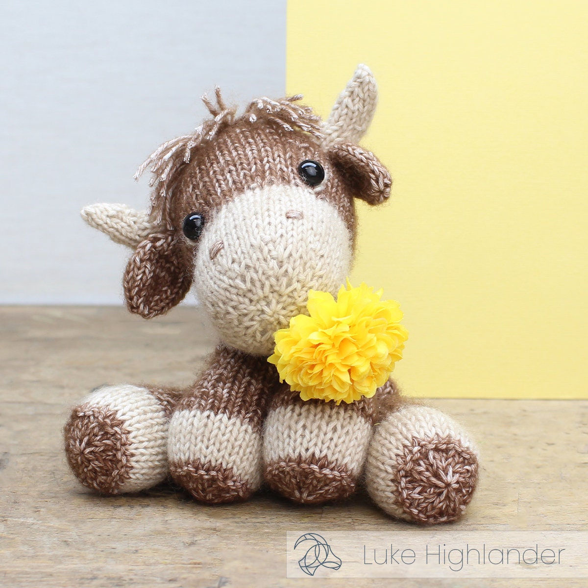 Cow Knitting Kit: Luke the Highlander Amigurumi (7.9 Inches) - Etsy