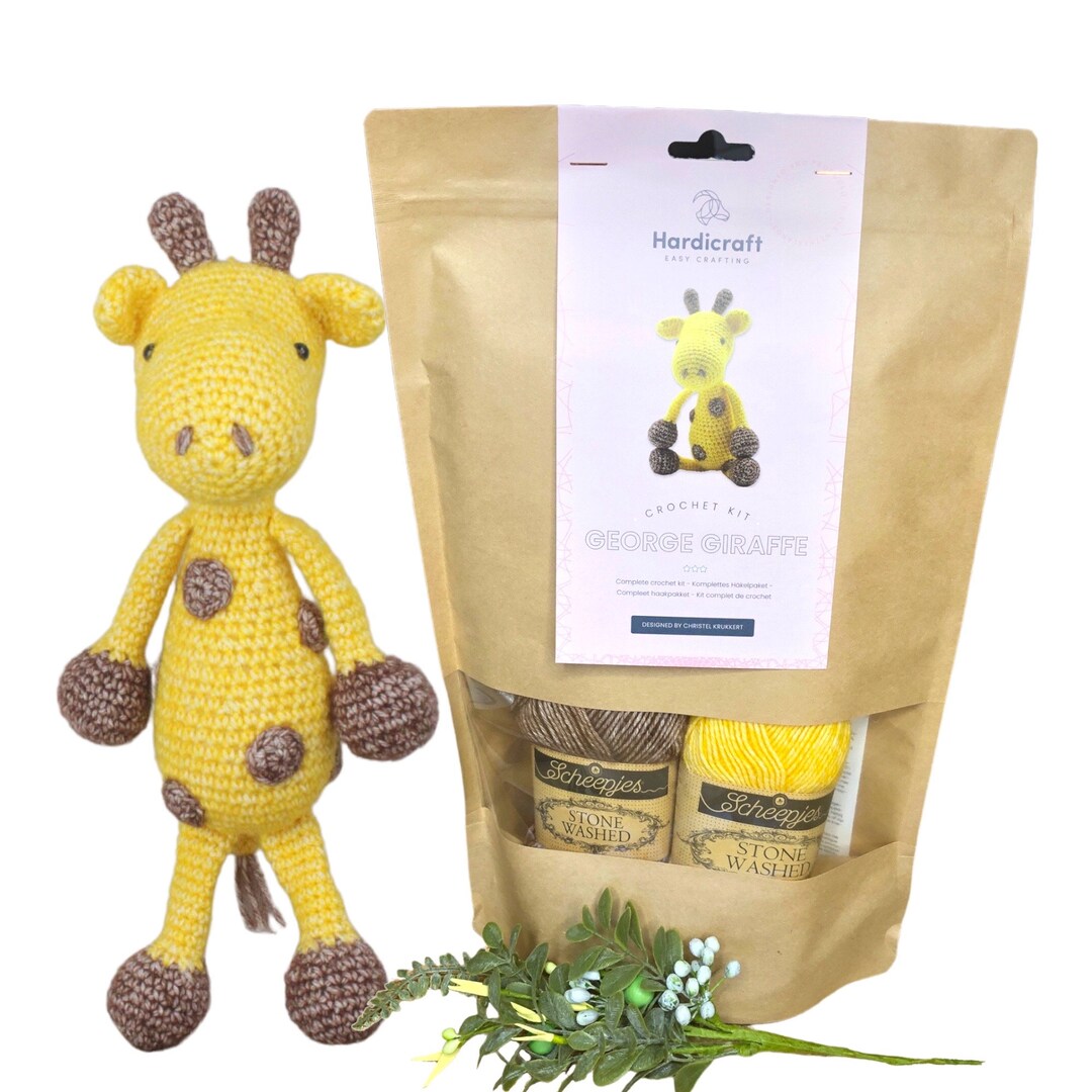 Giraffe Crochet Kit - DIY Crochet - Amigurumi Giraffe - Hardicraft ...