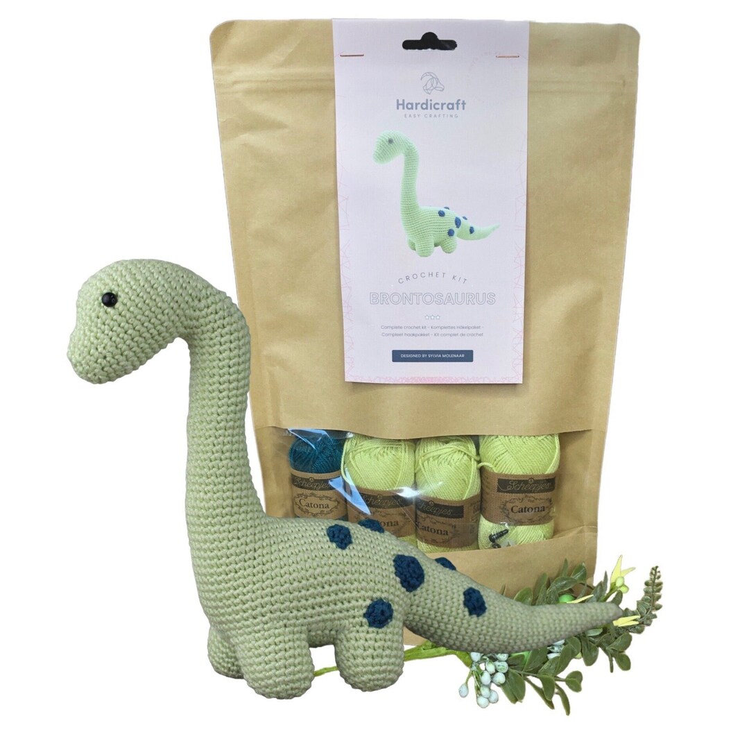 DIY Crochet Kit - Brontosaurus - Amigurumi Crochet Kit - Crochet Baby ...