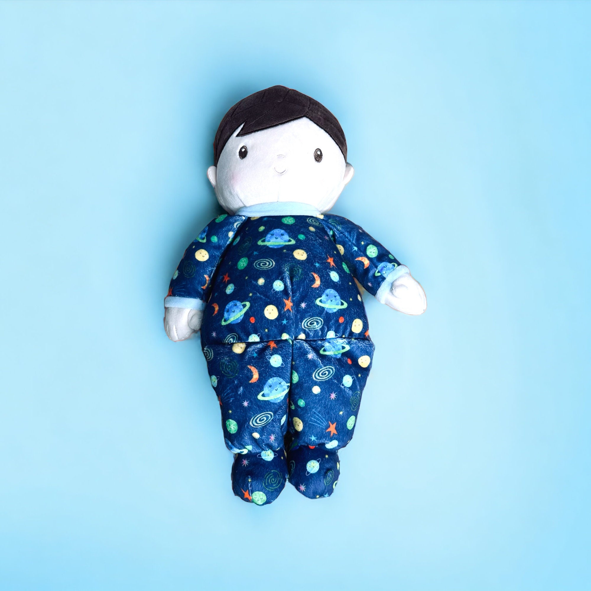 Personalized Soft Body Boy Doll, Space Pajamas, Embroidered Face Baby ...