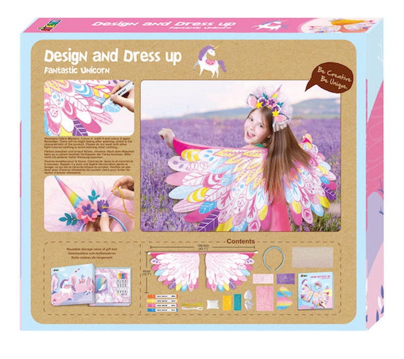 DIY Kit for Unicorn Dress up - DIY Unicorn Kit - Craft Kit for Kids ...