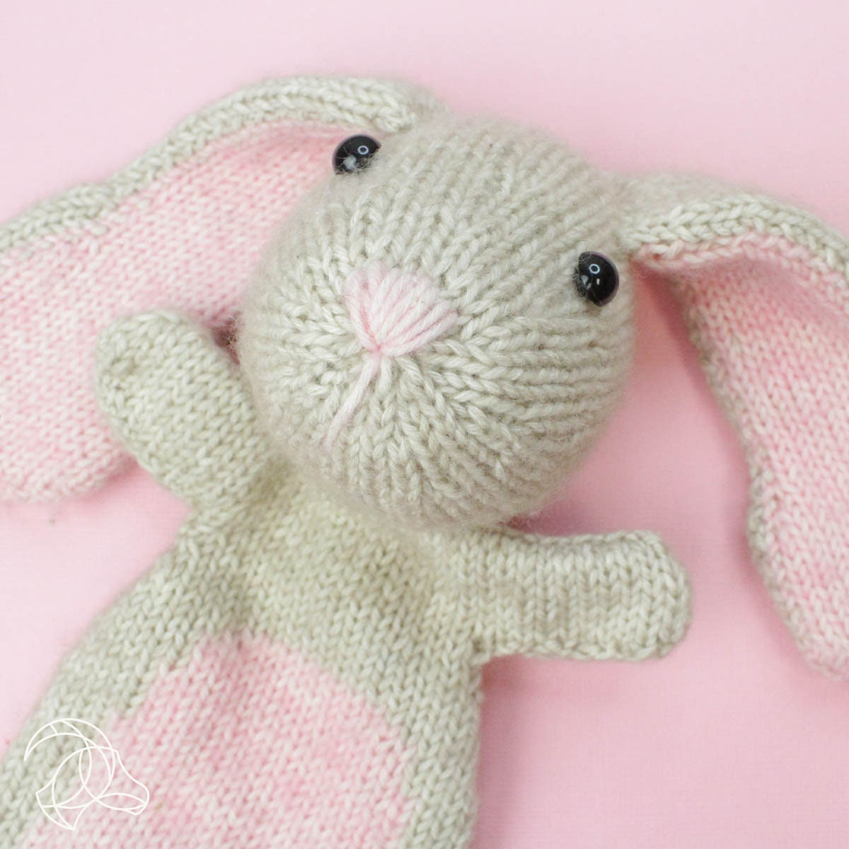 Bunny Lovey Knitting Kit Bunny DIY Baby Gift Amigurumi - Etsy