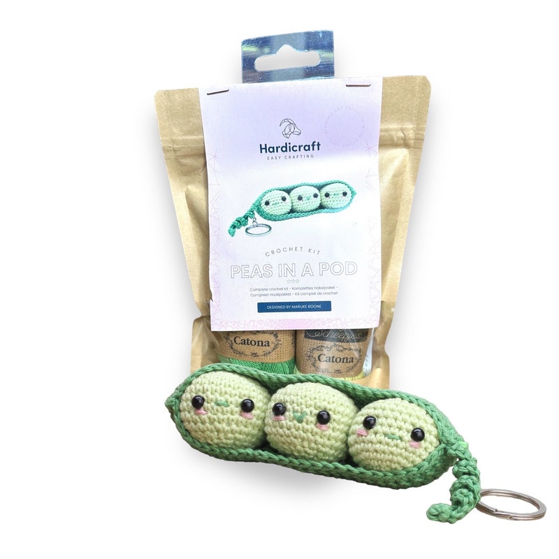 Crochet Pea Keyring - Etsy