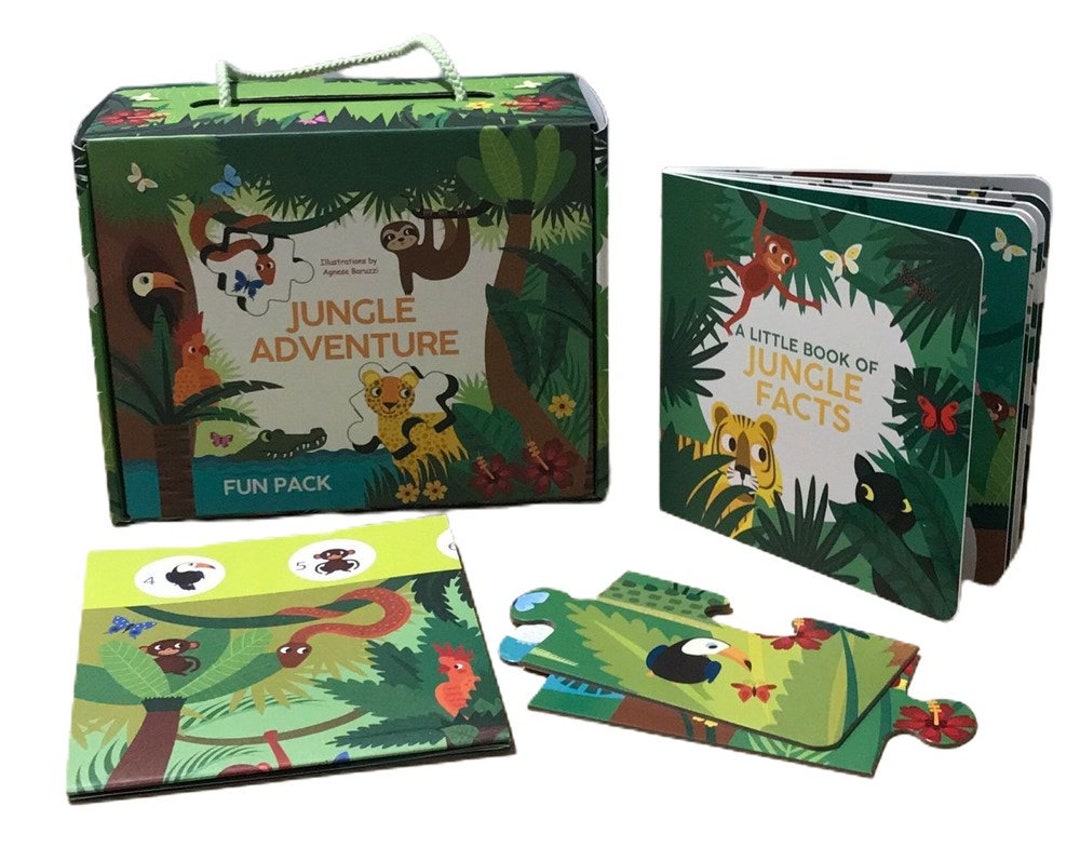 Jungle Animal Puzzle and Hidden Objects for Kids to Find - Search and ...