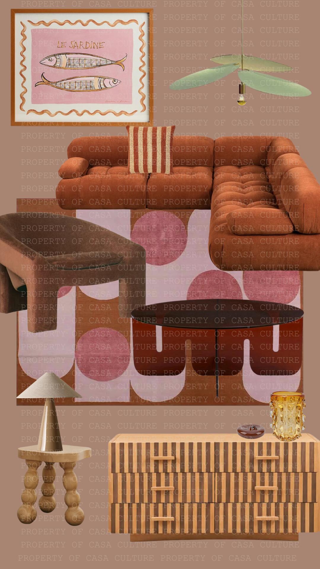 Eclectic Living Room Mood Board | Designer-curated Interior Design ...