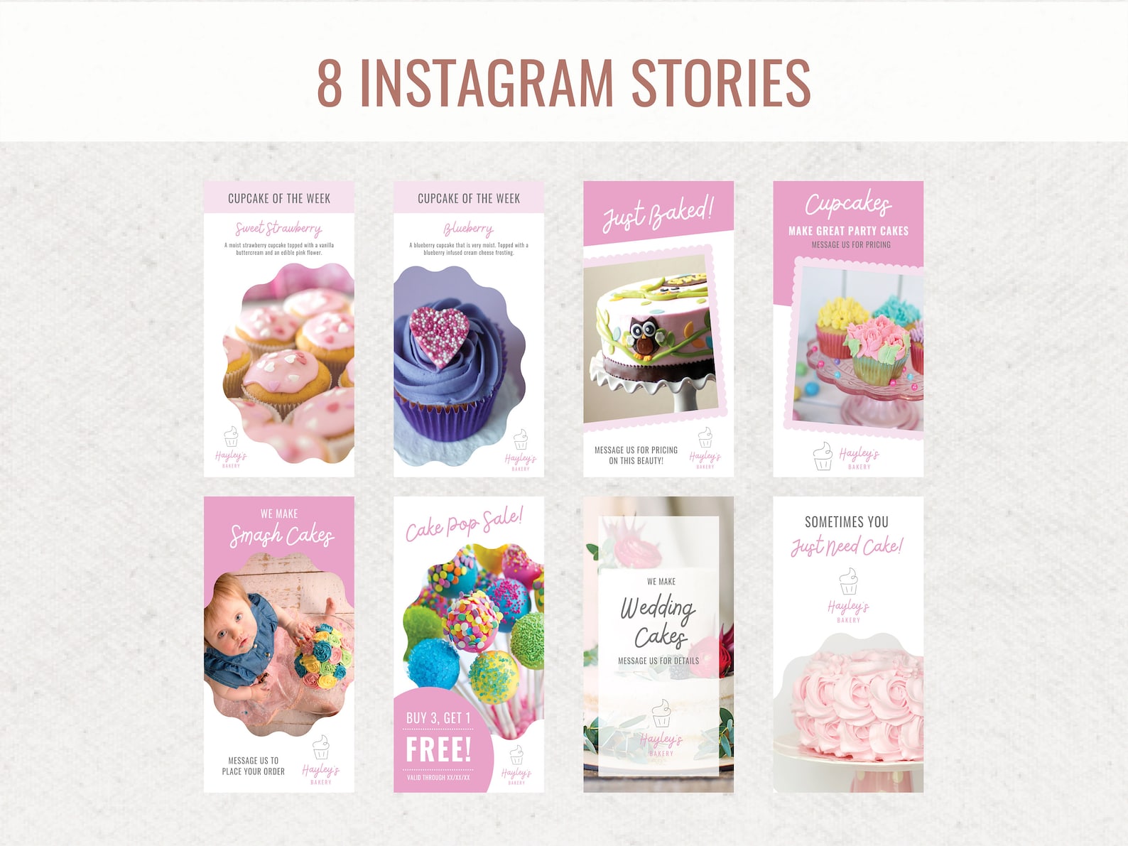 Bakery Instagram, Menu and Card Bundle - Etsy