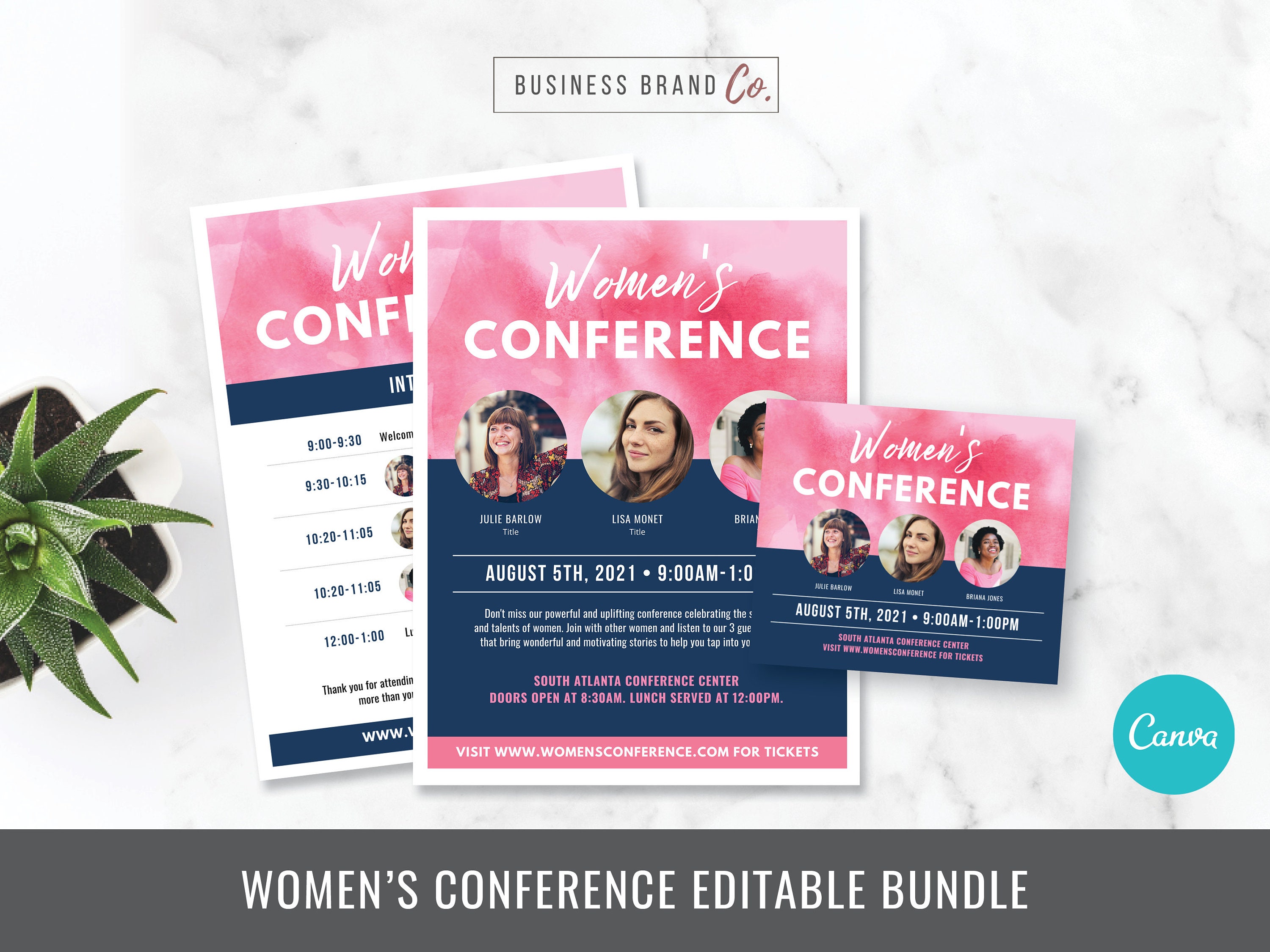 Women's Conference Event Flyer and Social Media Bundle - Etsy