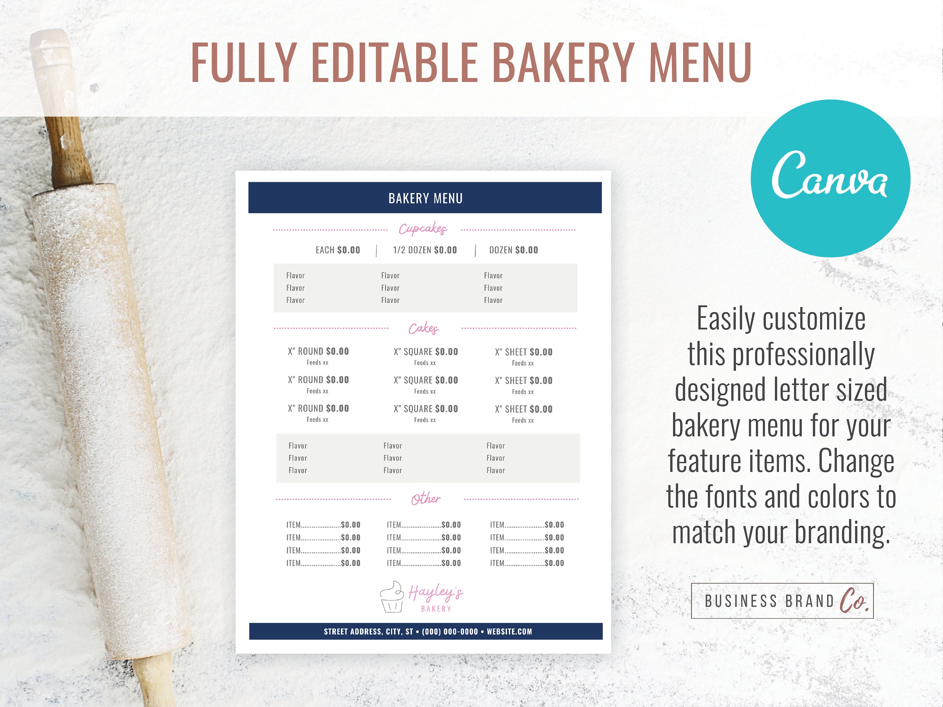 Bakery Menu - Etsy