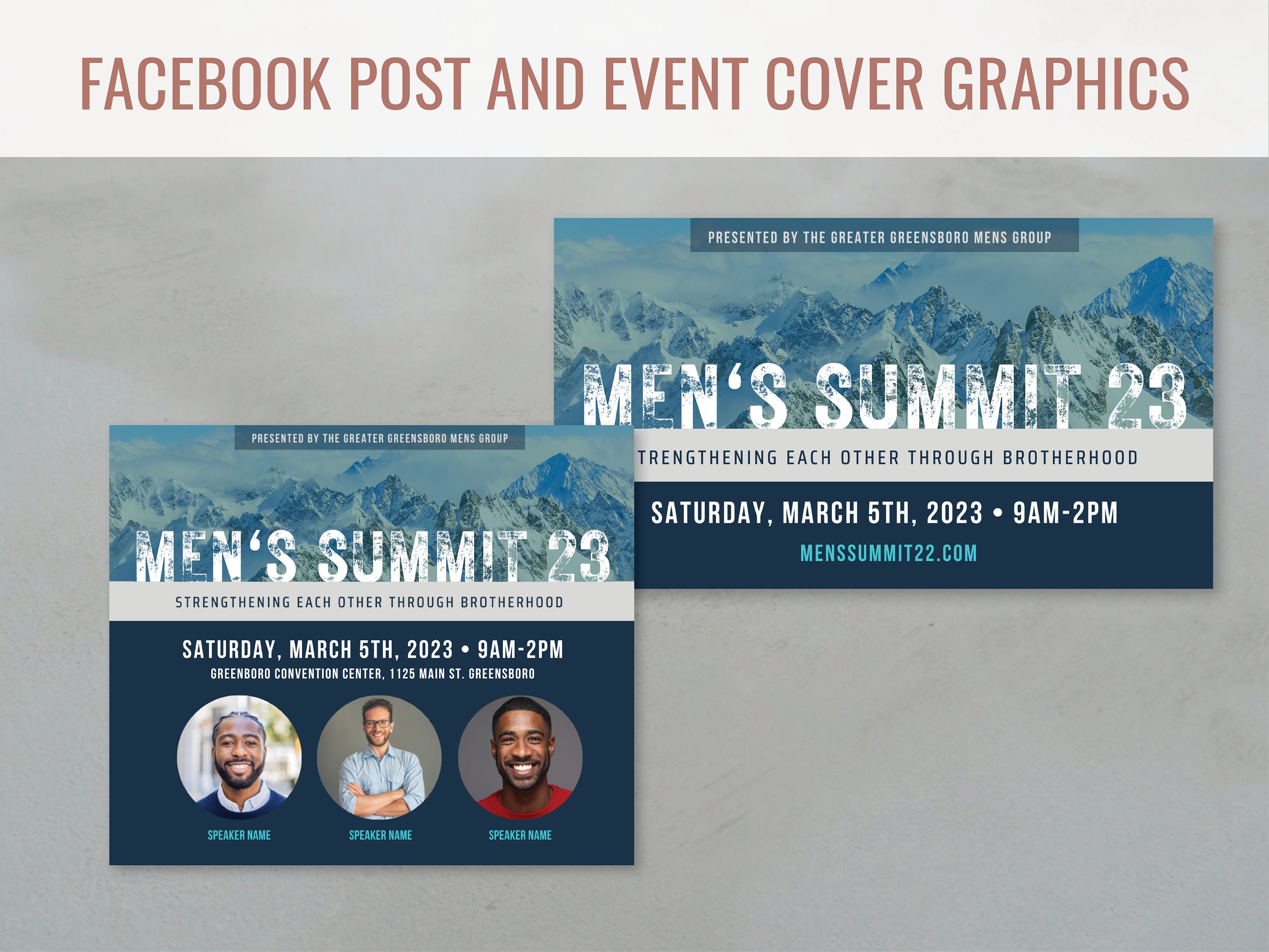 Men's Summit Event Flyer and Social Media Bundle - Etsy