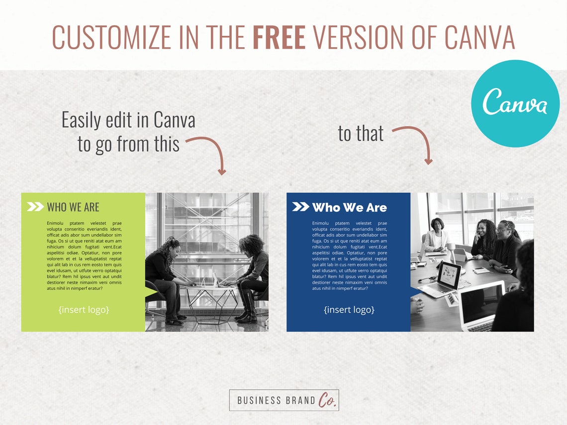 Business Presentation Canva Template - Etsy