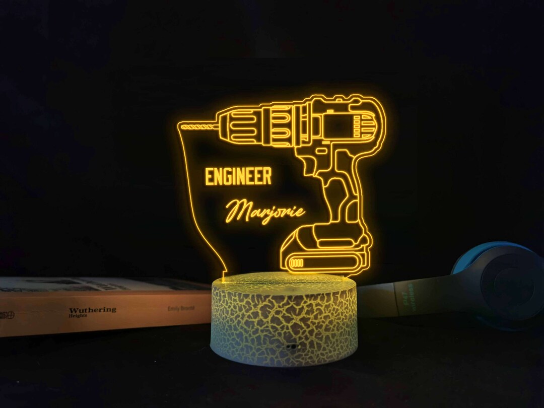 Personalised Engineer Night Lights, Customized Gifts for Engineer ...