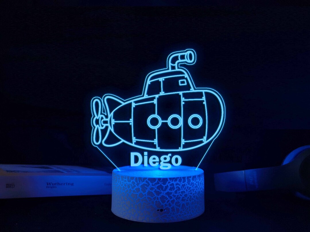 Personalized Submarine Night Lights, Children's Night Lights, Nursery ...
