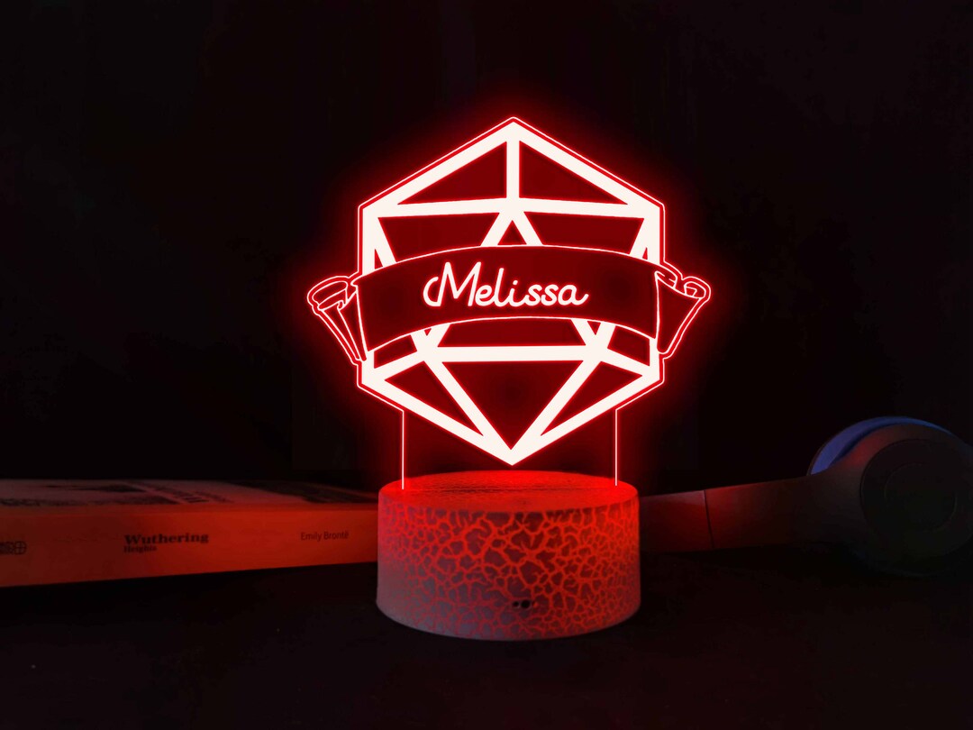 D20 Night Lights, Gaming Room Decor, Gamer Tag, Gaming Decor, Custom ...