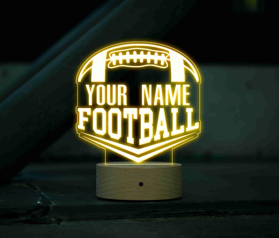 Football Night Lights, Custom Football Gifts, Personalized Football ...