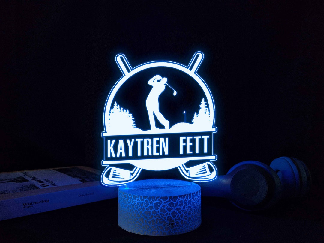 Custom Golf Club Night Lights, Golf Lovers Night Lamp, Personalised ...