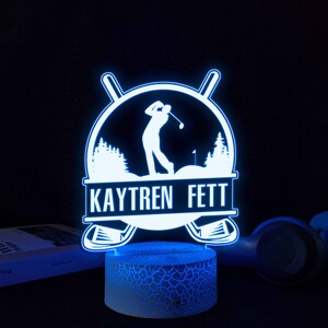 Custom Golf Club Night Lights, Golf Lovers Night Lamp, Personalised ...