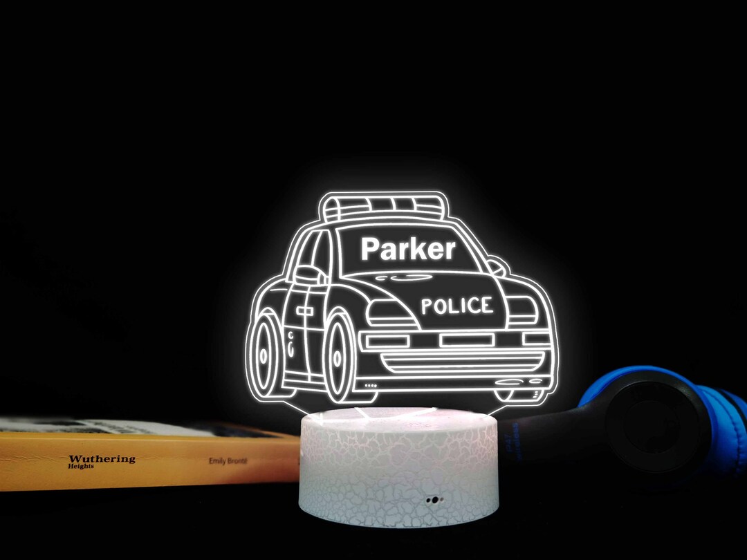 Police Car Night Lights, Children Room Night Lights, Kids Birthday Gift ...