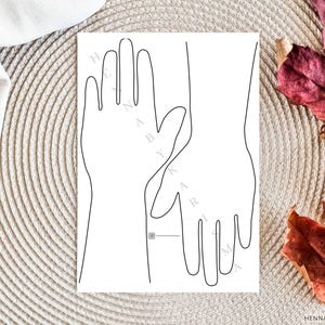 Henna Hand Templates for Procreate & Print | High-res Transparent PNG ...